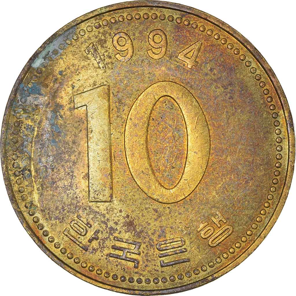 [#1000006] moneda, corea del sur, 10 won, 1994 - Compra venta en ...