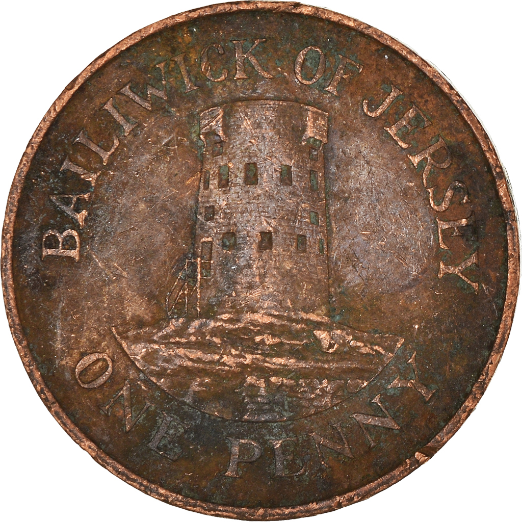 Coin, Jersey, Penny, 1989 | European Coins
