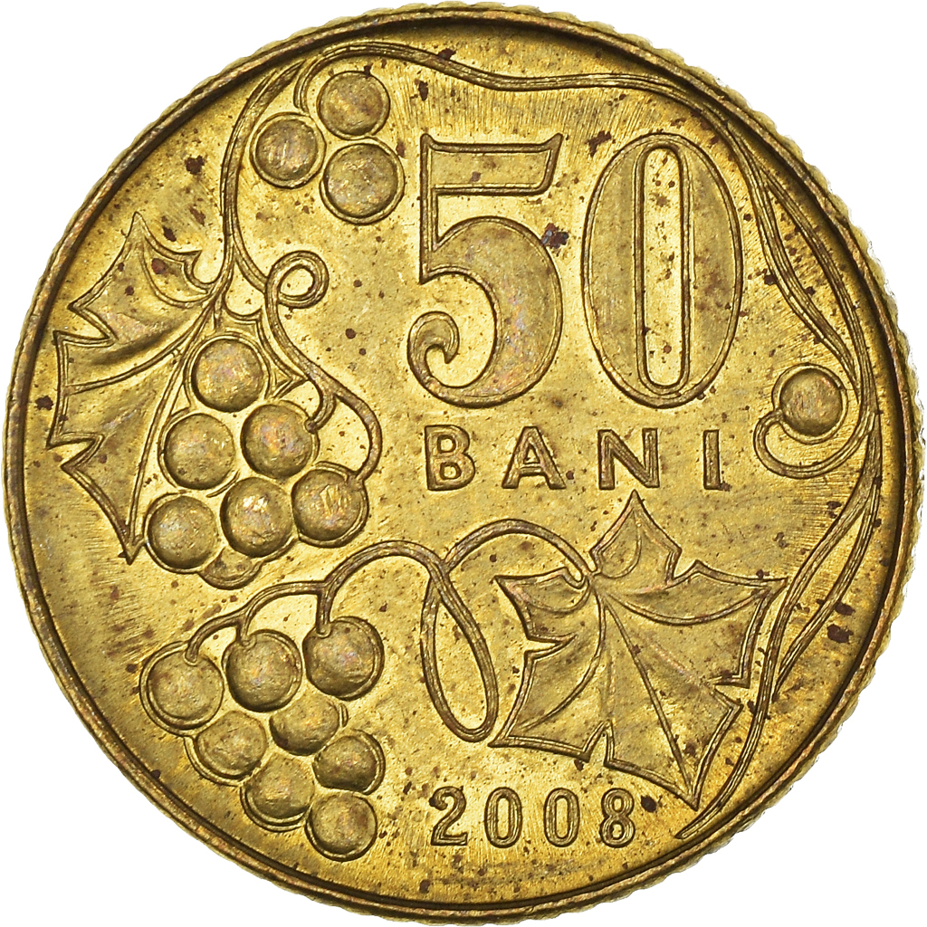 Coin, Moldova, 50 Bani, 2008 | European Coins
