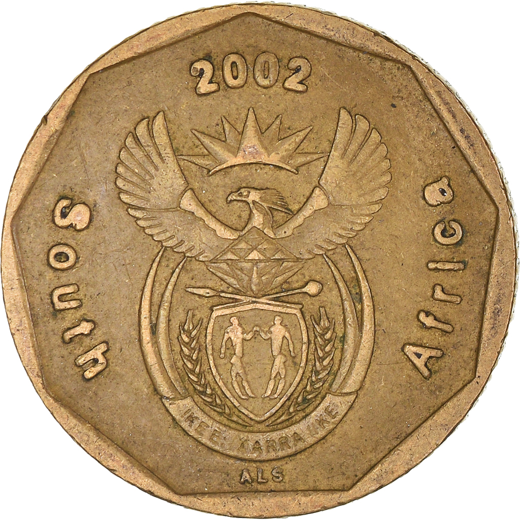 Coin, South Africa, 20 Cents, 2002 | African Coins