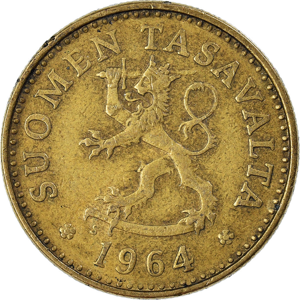 Coin, Finland, 10 Pennia, 1964 | European Coins