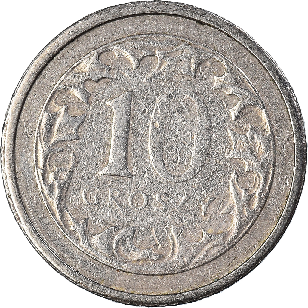 Coin, Poland, 10 Groszy, 1993 | European Coins