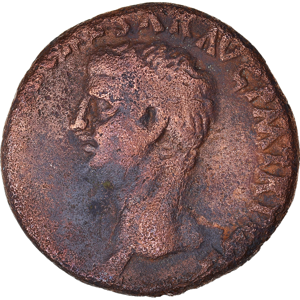 Coin, Augustus, As, 41-42, Rome, , Bronze, RIC:100 | Roman Imperial Coins