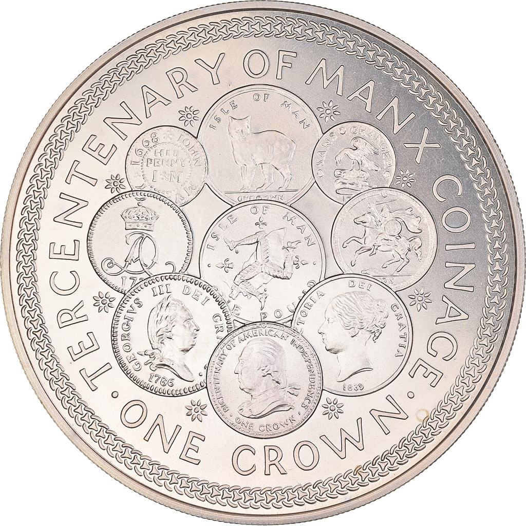 Coin, Isle of Man, Elizabeth II, Manx Coinage, Crown, 1979, Pobjoy Mint, BU