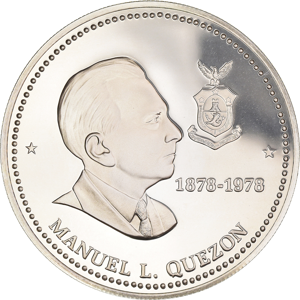 Coin, Philippines, Manuel Quezon, 50 Piso, 1978, Proof, , Silver