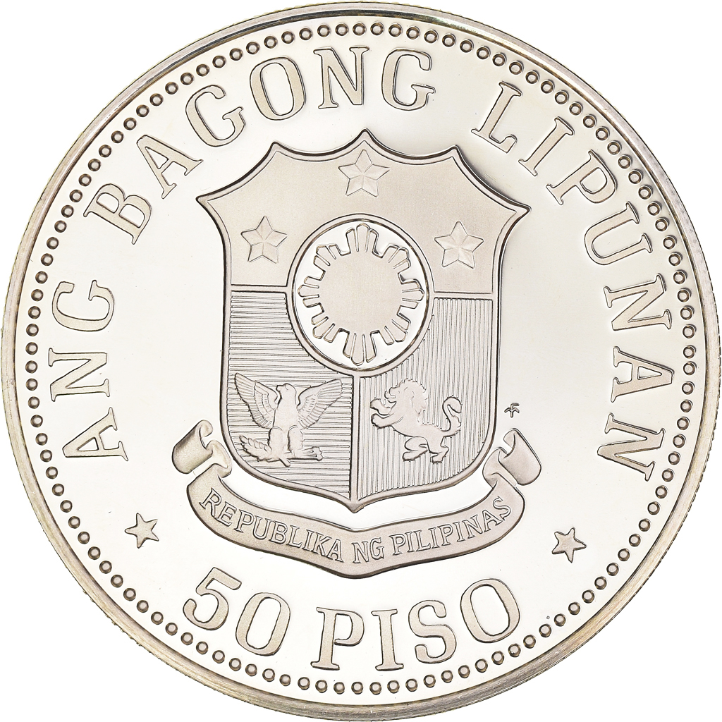 Coin, Philippines, Manuel Quezon, 50 Piso, 1978, Proof, , Silver