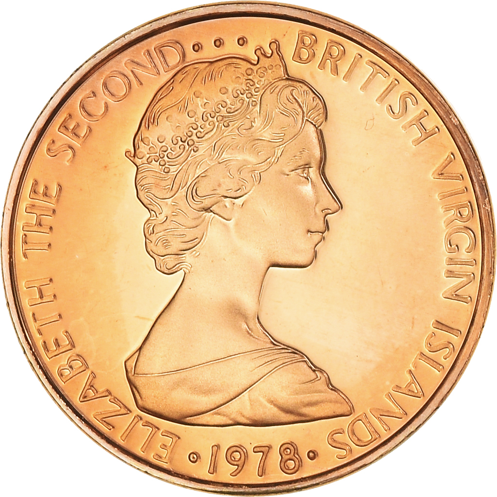 Coin, BRITISH VIRGIN ISLANDS, Elizabeth II, Cent, 1978, Proof,