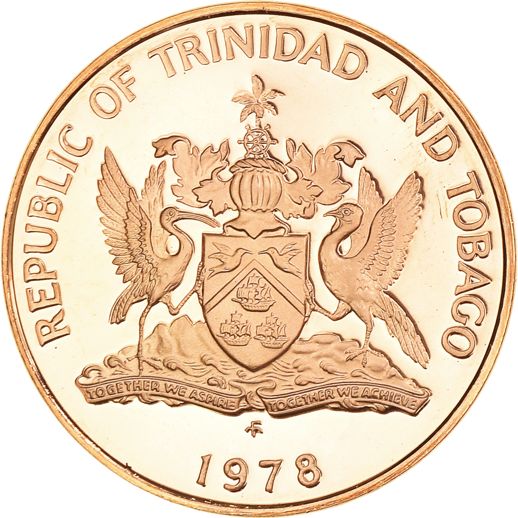 Coin, TRINIDAD & TOBAGO, Cent, 1978, Proof, , Bronze, KM:29 | North ...