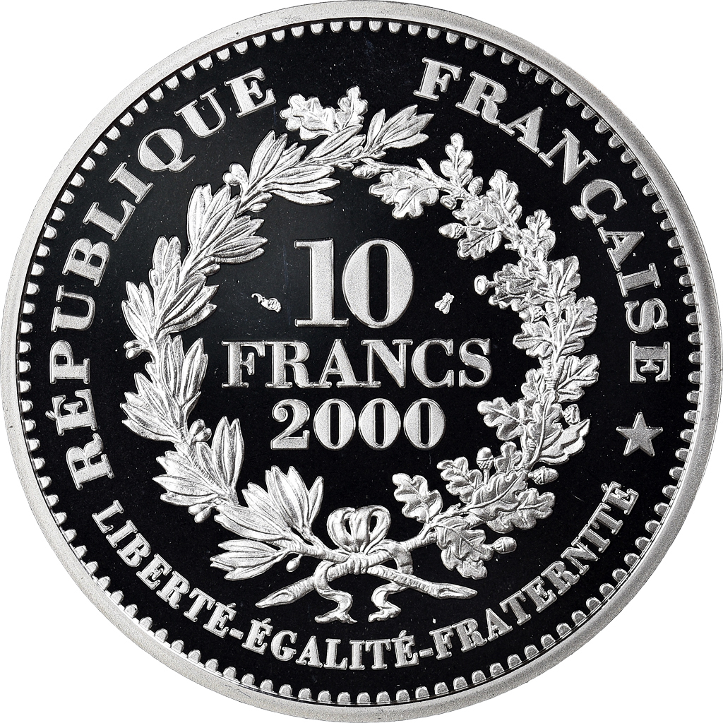 Coin, France, Monnaie de Paris, Denier de Charlemagne, 10 Francs, 2000 ...