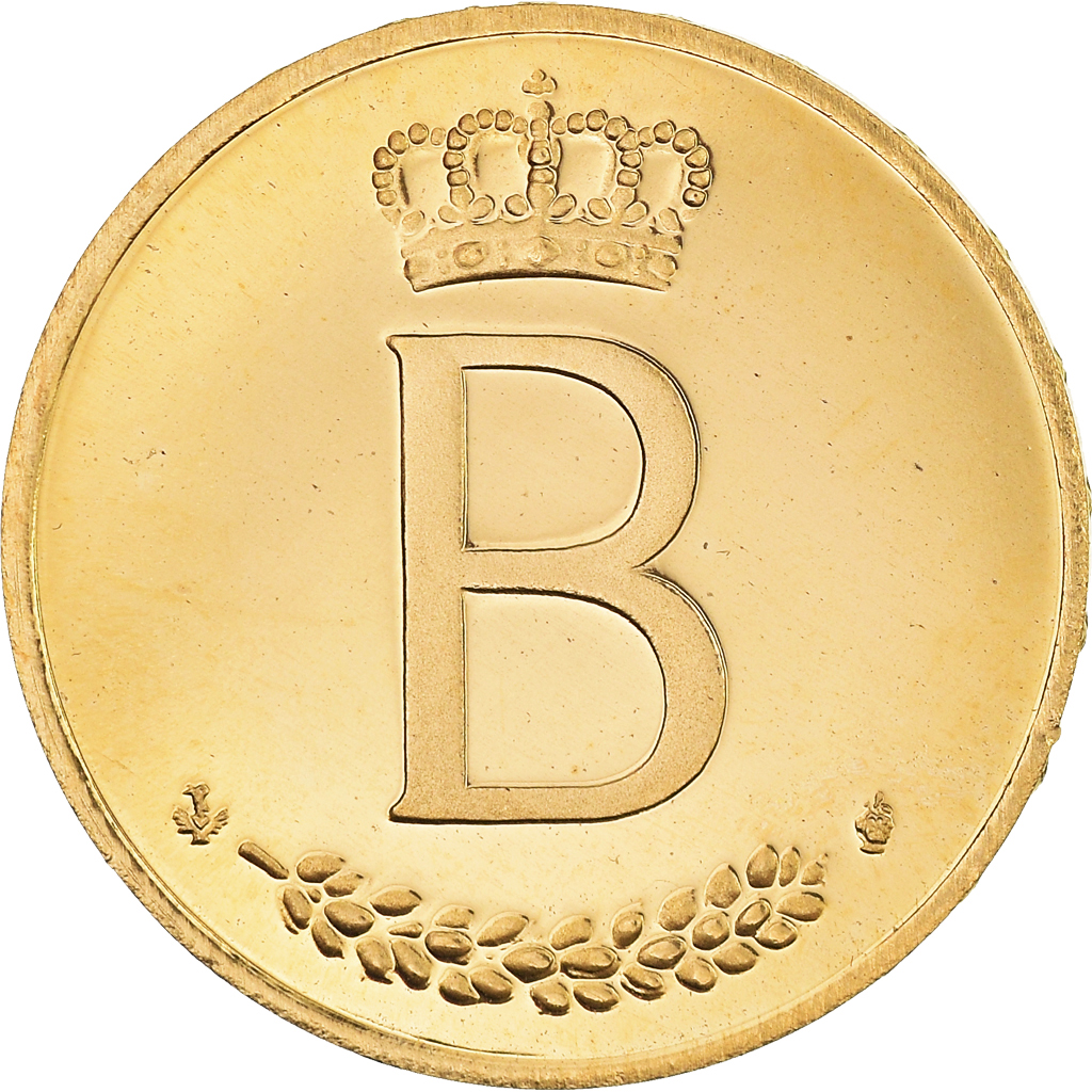 Coin, Belgium, Baudouin I, 25th Anniversary of Accession, 20 Francs, 20 ...