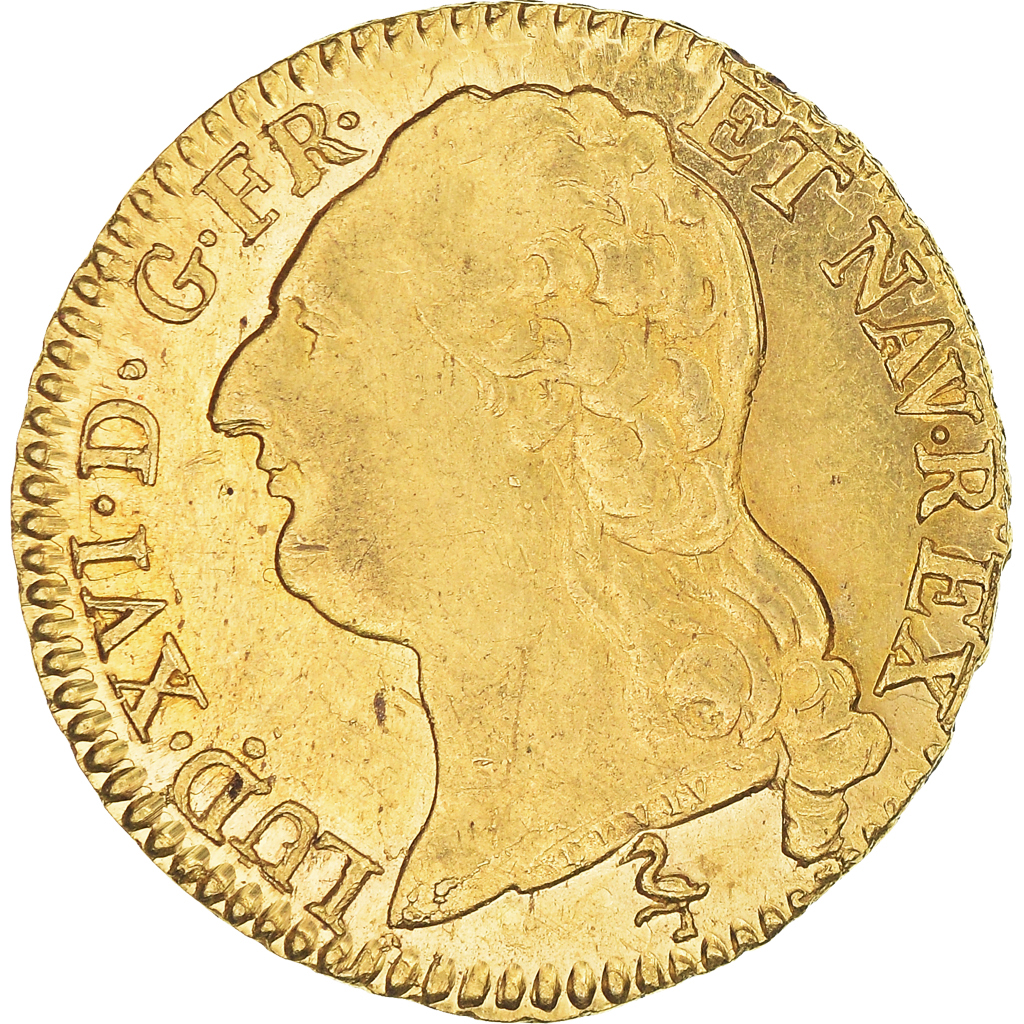 Coin, France, Louis XVI, Louis d'or à la tête nue, 1786, Paris,