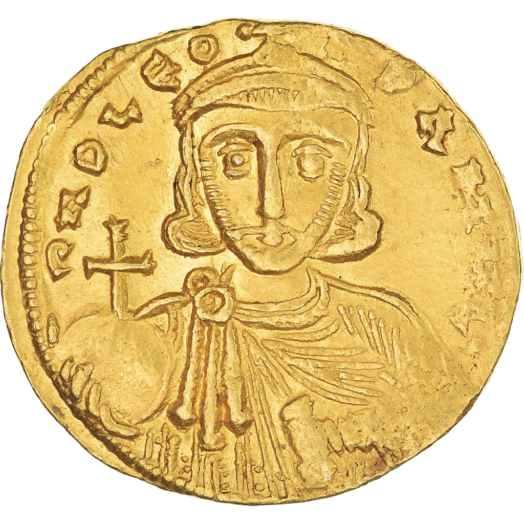 Coin, Leon III & Constantin V, Solidus, 735-740, Constantinople,