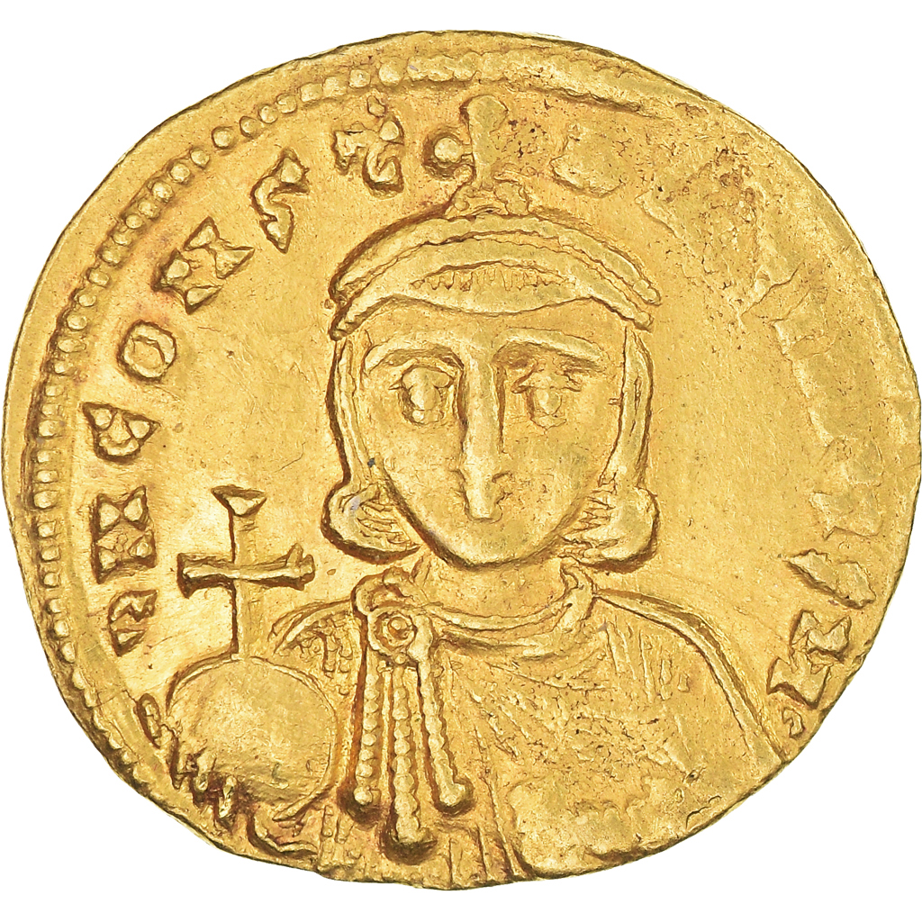 Coin, Leon III & Constantin V, Solidus, 735-740, Constantinople,