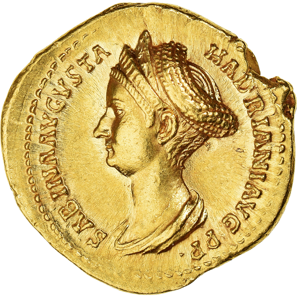 Sabina, Aureus, 128-129, Rome, Extremely rare, Gold, , RIC:2485