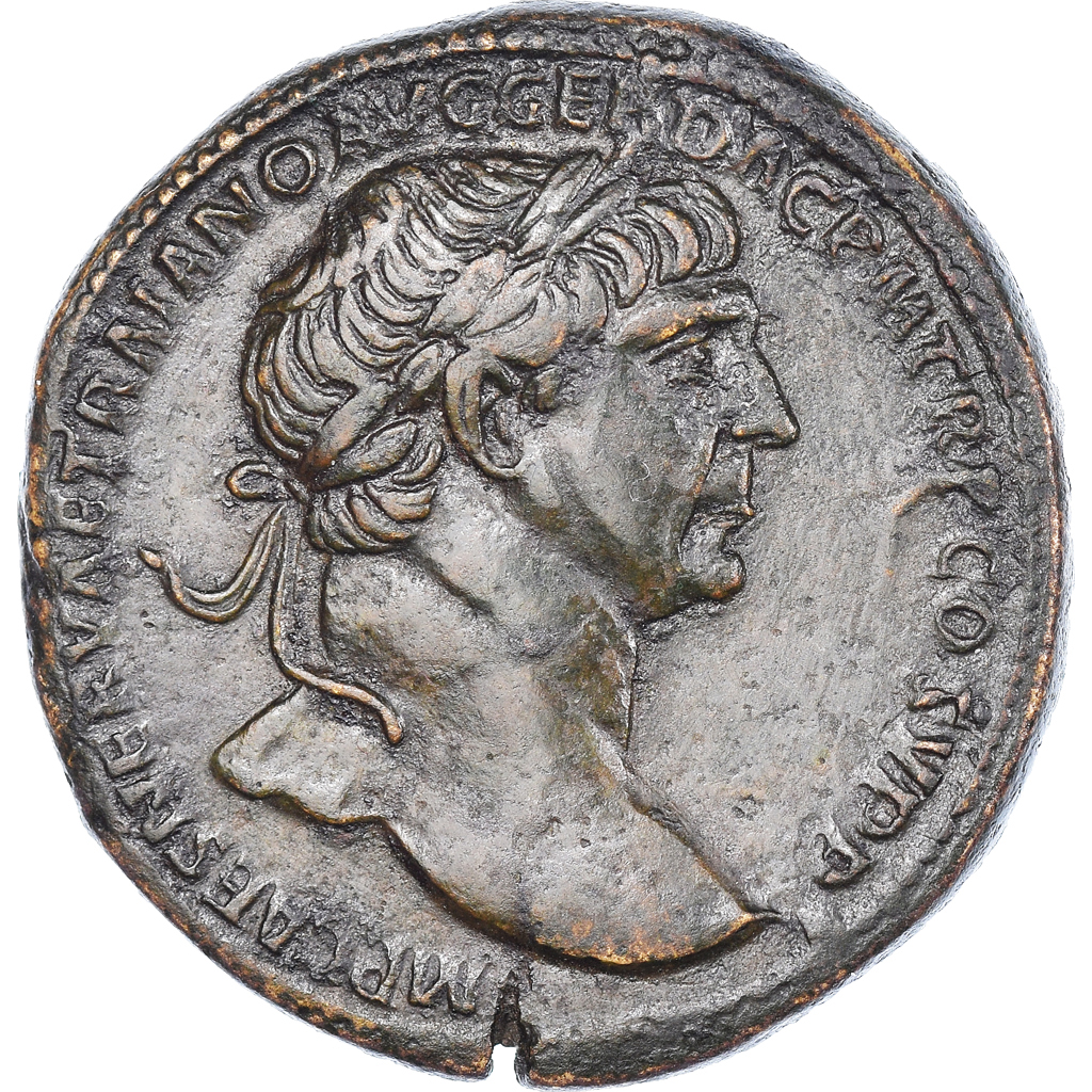 Coin, Trajan, Sestertius, 109-110, Rome, , Bronze, RIC:519 | Roman ...