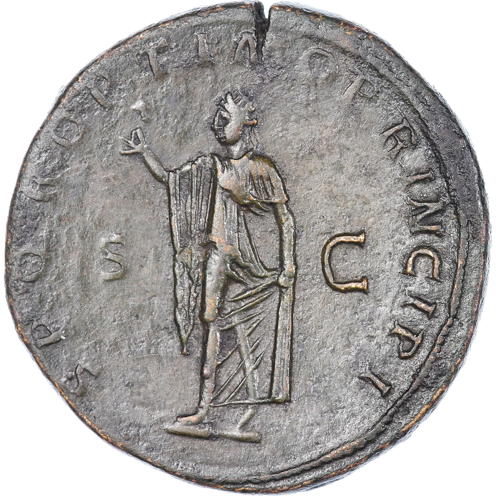 Coin, Trajan, Sestertius, 109-110, Rome, , Bronze, RIC:519 | Roman ...