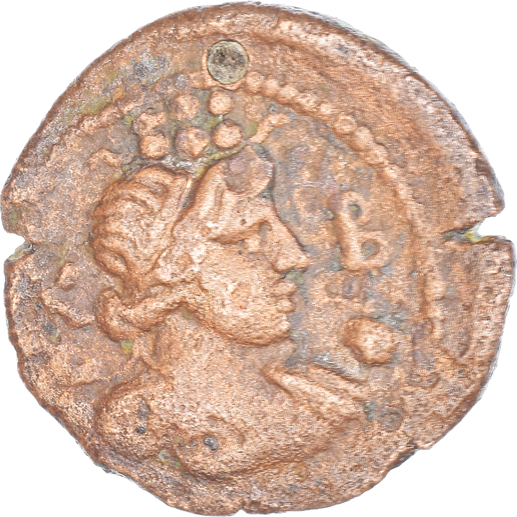 Coin, Egypt, Hadrian, Obol, 137-138, Alexandria, Holed, , Bronze