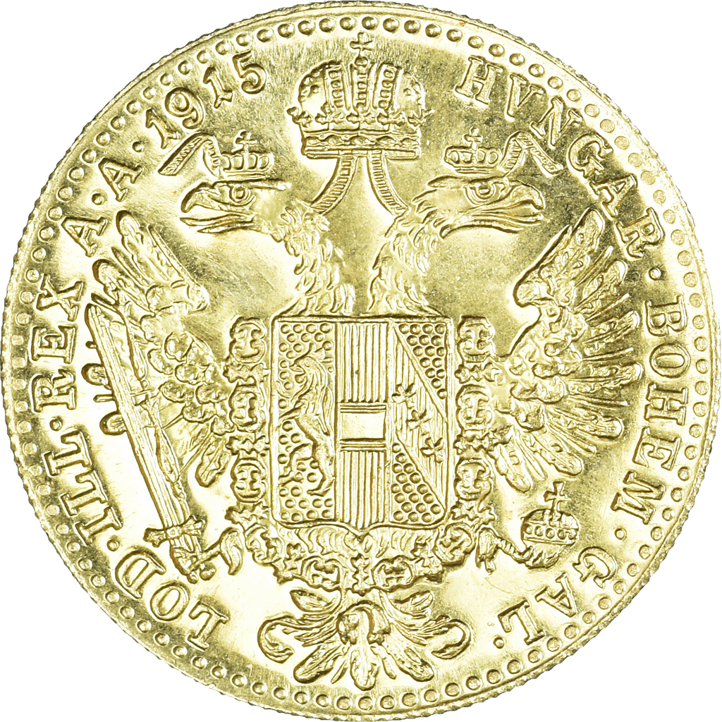 Coin, Austria, Franz Joseph I, Ducat, 1915, Restrike, , Gold, KM:2267