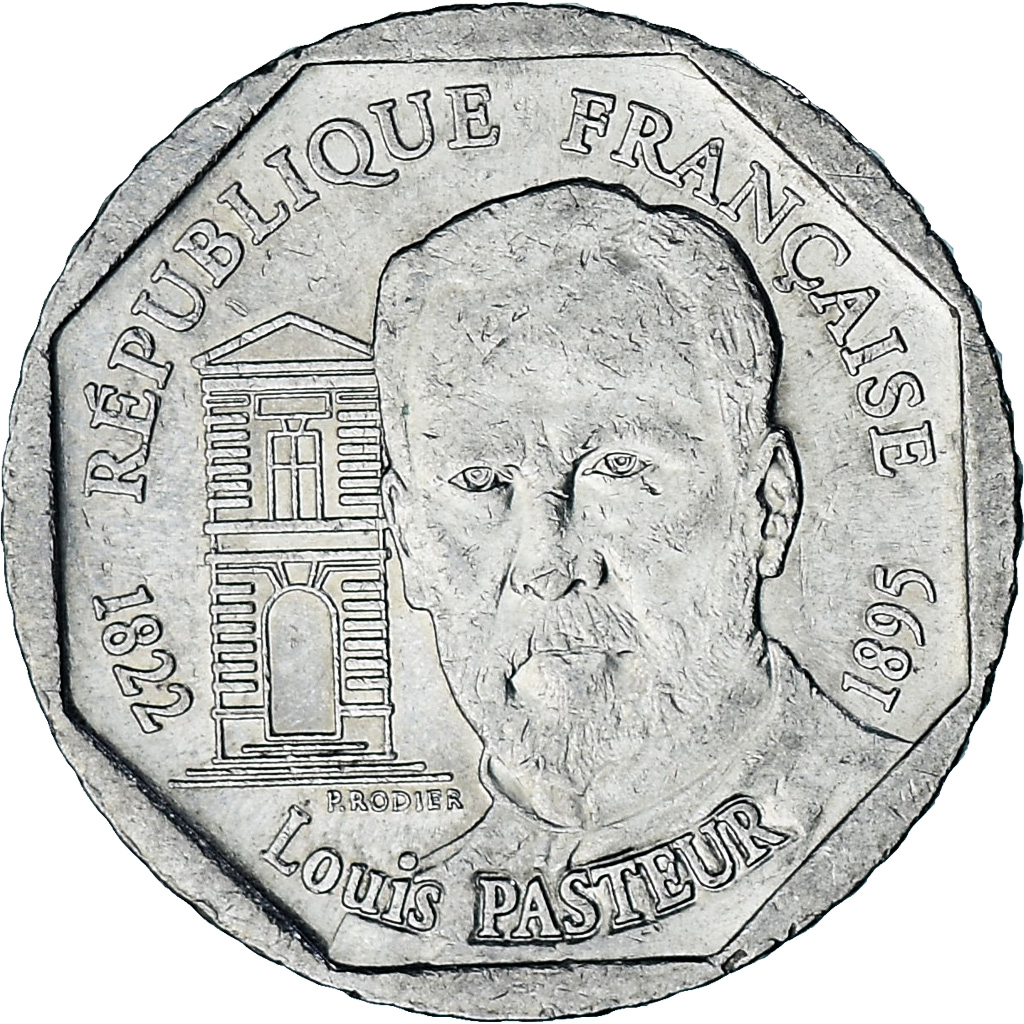 France, 2 Francs, Pasteur, 1995, Nickel, , KM:1119 | European Coins