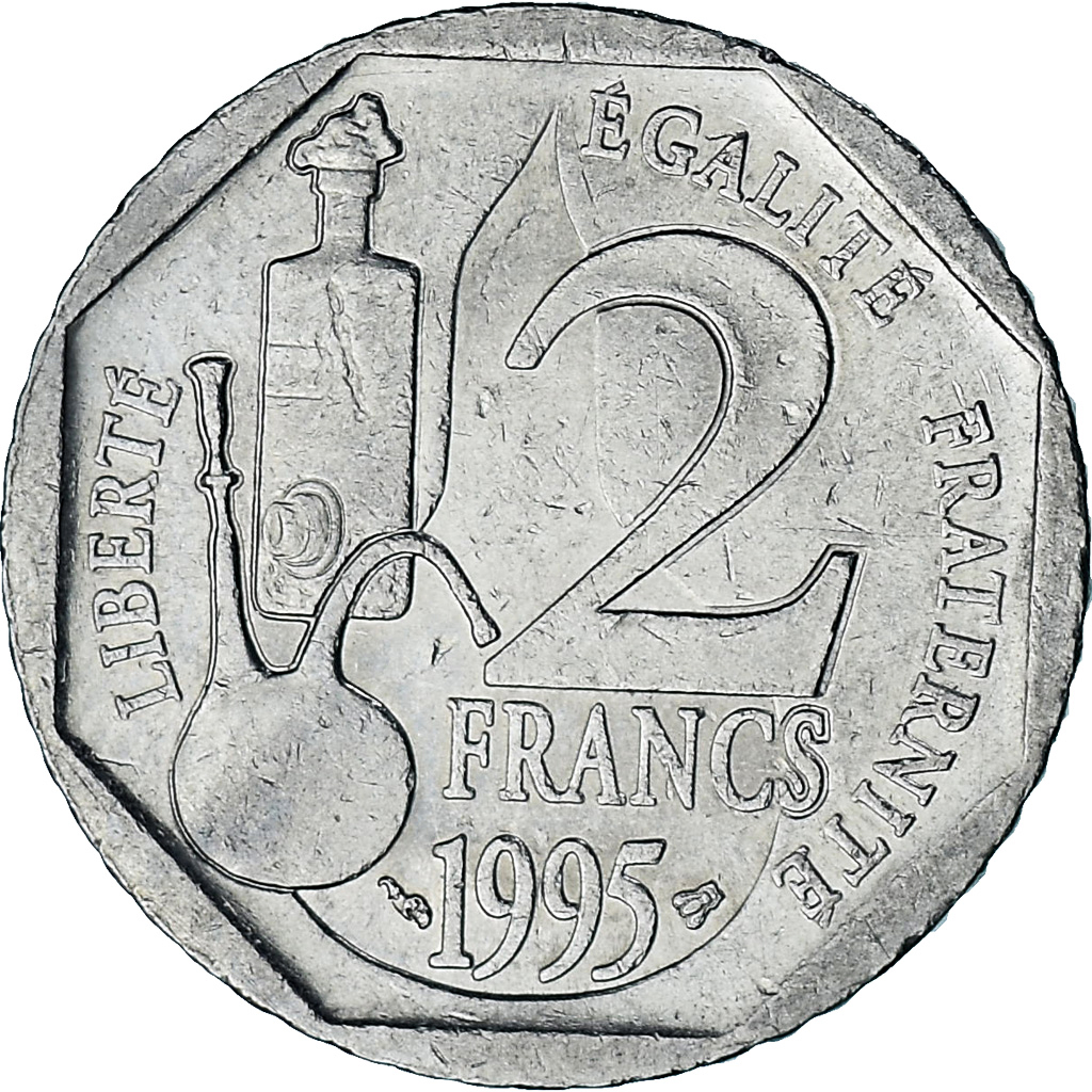 France, 2 Francs, Pasteur, 1995, Nickel, , KM:1119 | European Coins