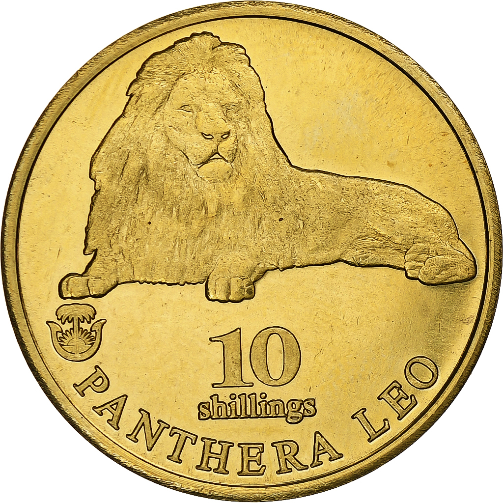 Biafra, 10 Shillings, Lion, 2020, Brass, | African Coins