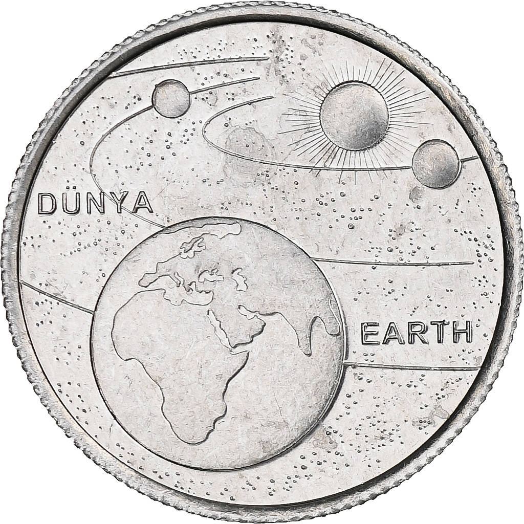 Turkey, Kurus, Earth, 2022, Istanbul, Aluminum, | Asian and Middle ...