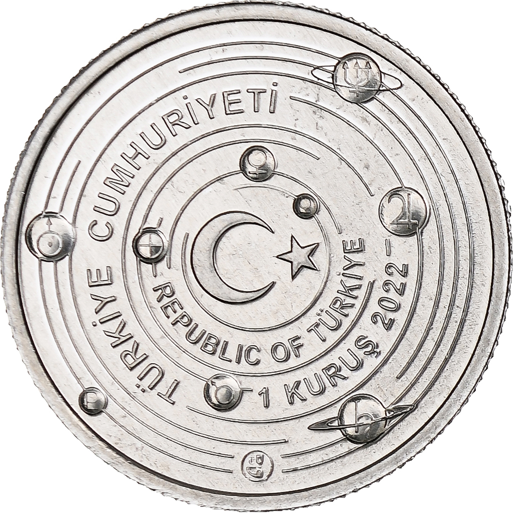 Turkey, Kurus, Saturn, 2022, Istanbul, Aluminum, | Asian and Middle ...