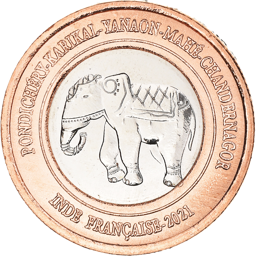 Coin, INDIA-FRENCH, Rupee, 2021, Pondichery, , Bi-Metallic, KM:New