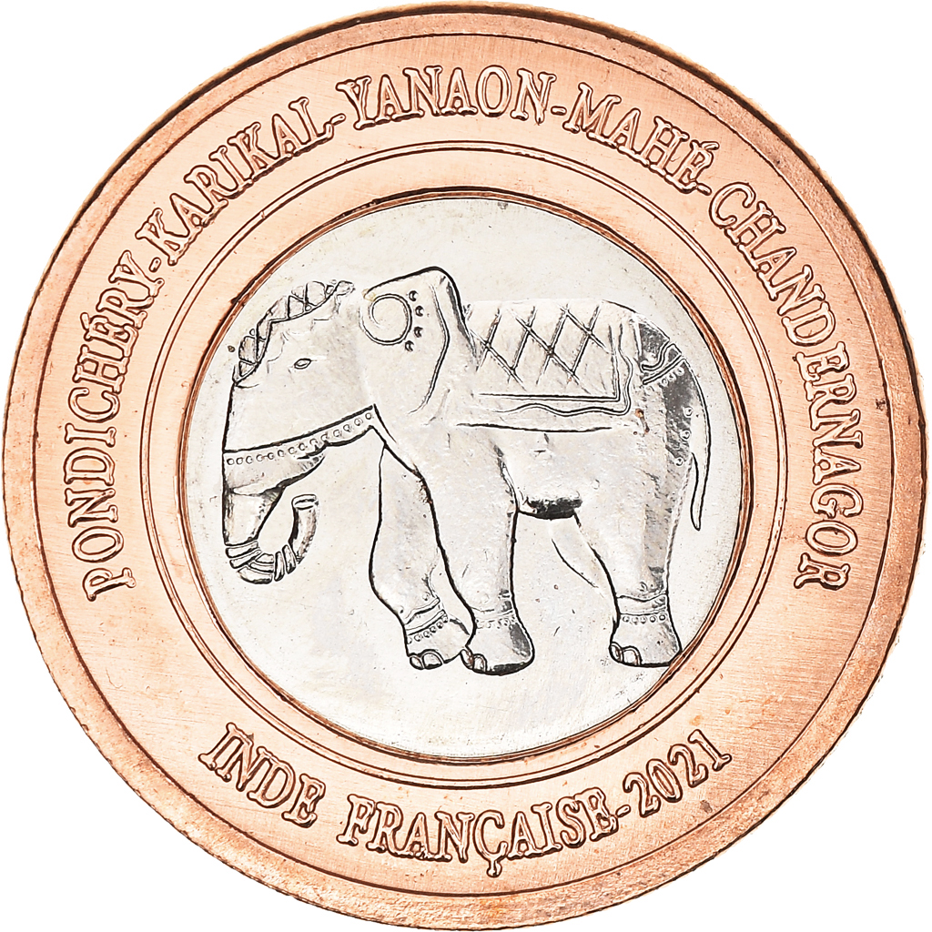 Coin, INDIA-FRENCH, Rupee, 2021, Pondichery, , Bi-Metallic, KM:New