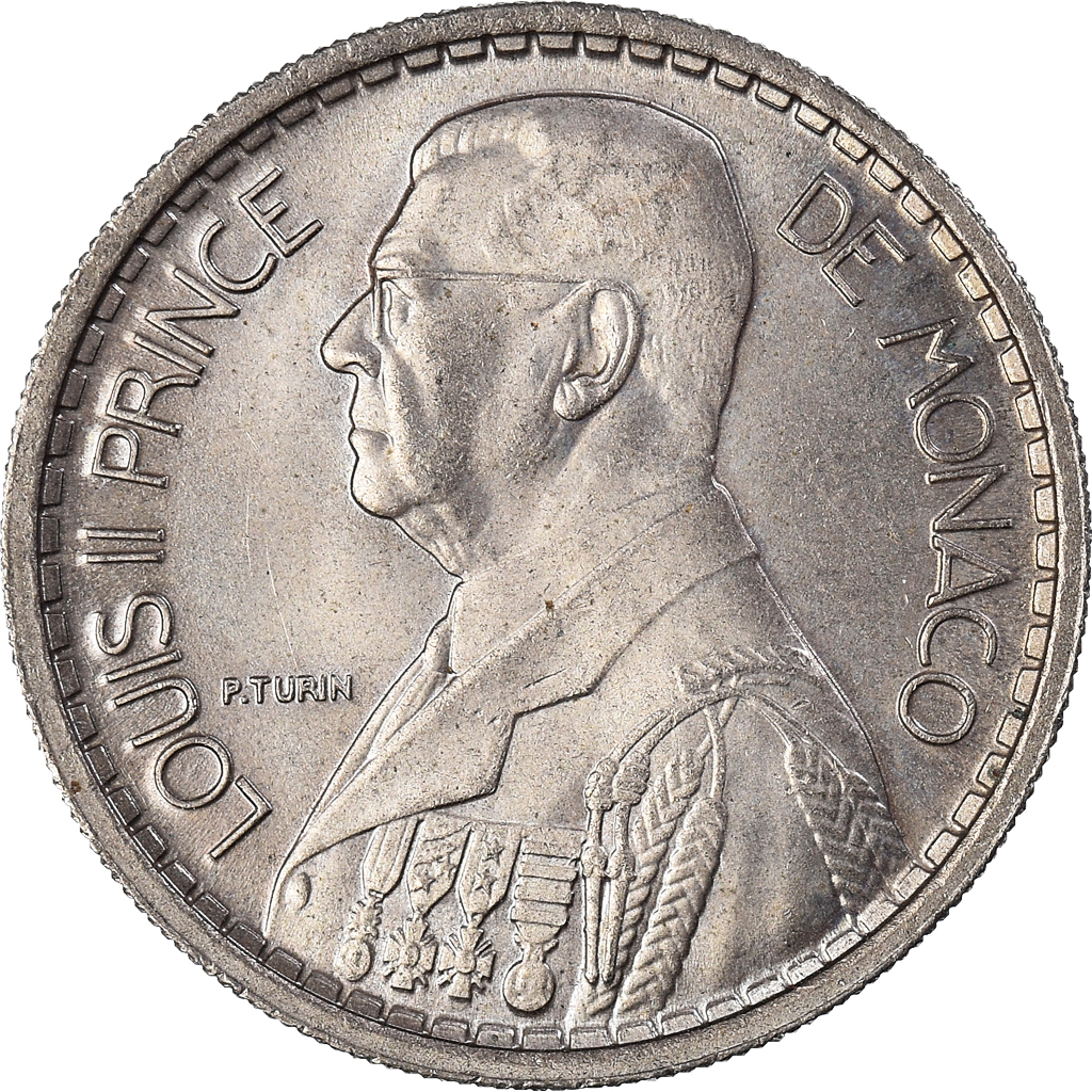 Coin, Monaco, Louis II, 10 Francs, 1946, Paris, , Copper-nickel