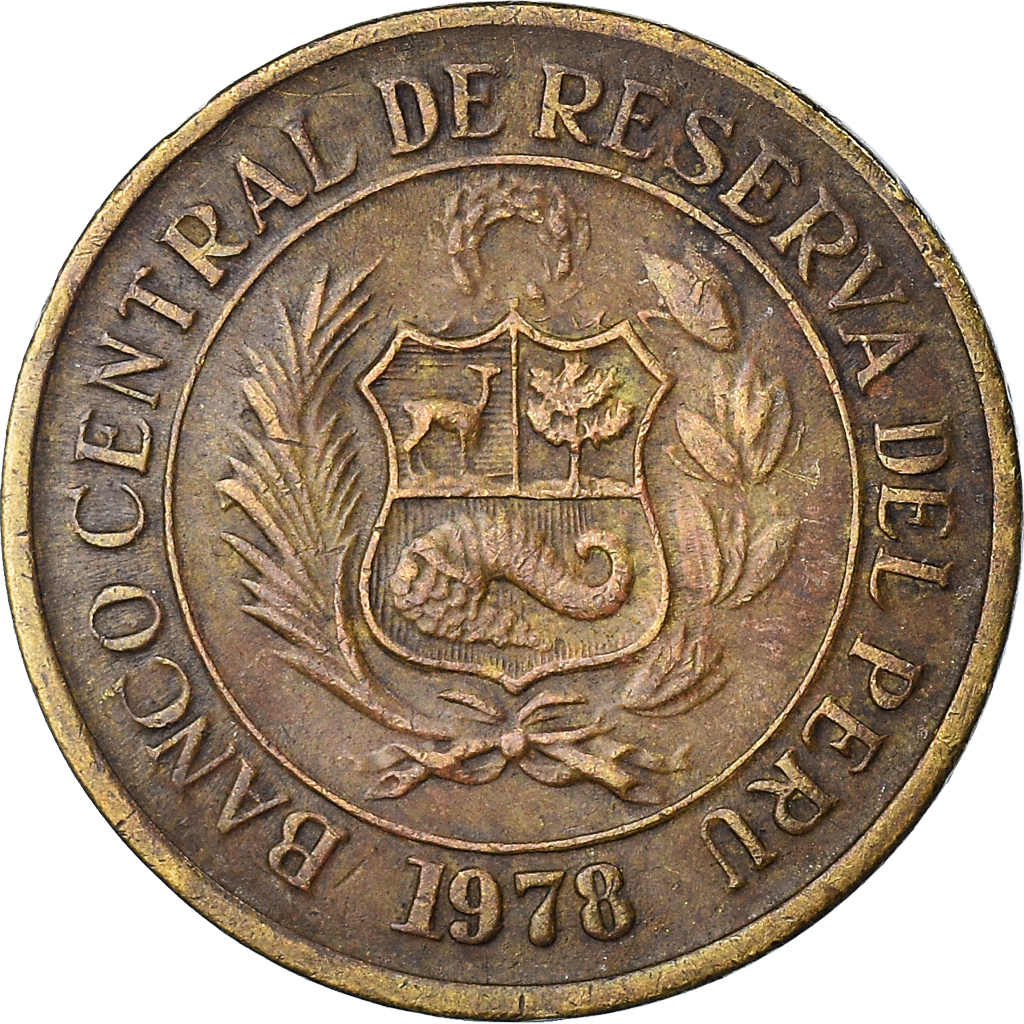 Coin, Peru, 10 Soles, 1978, Lima, , Brass, KM:272.2 | South American Coins