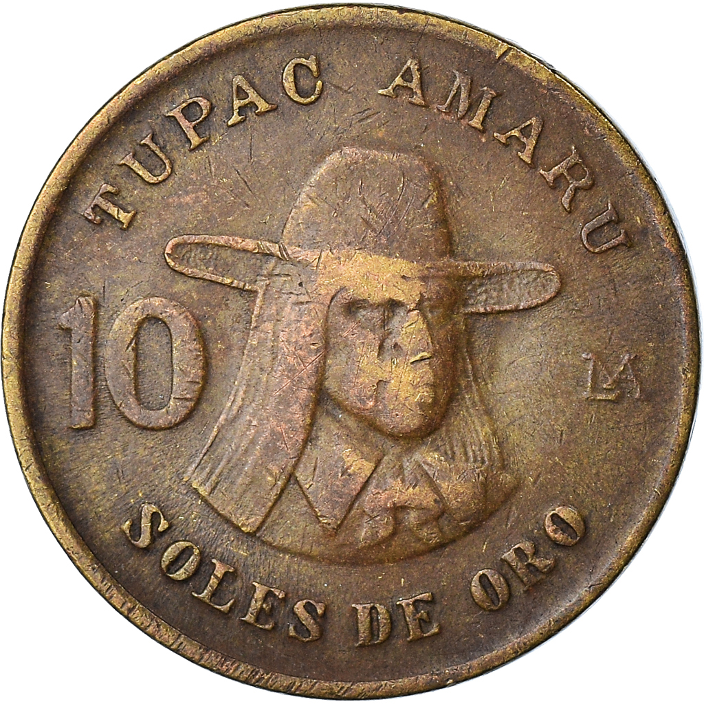 Coin, Peru, 10 Soles, 1978, Lima, , Brass, KM:272.2 | South American Coins