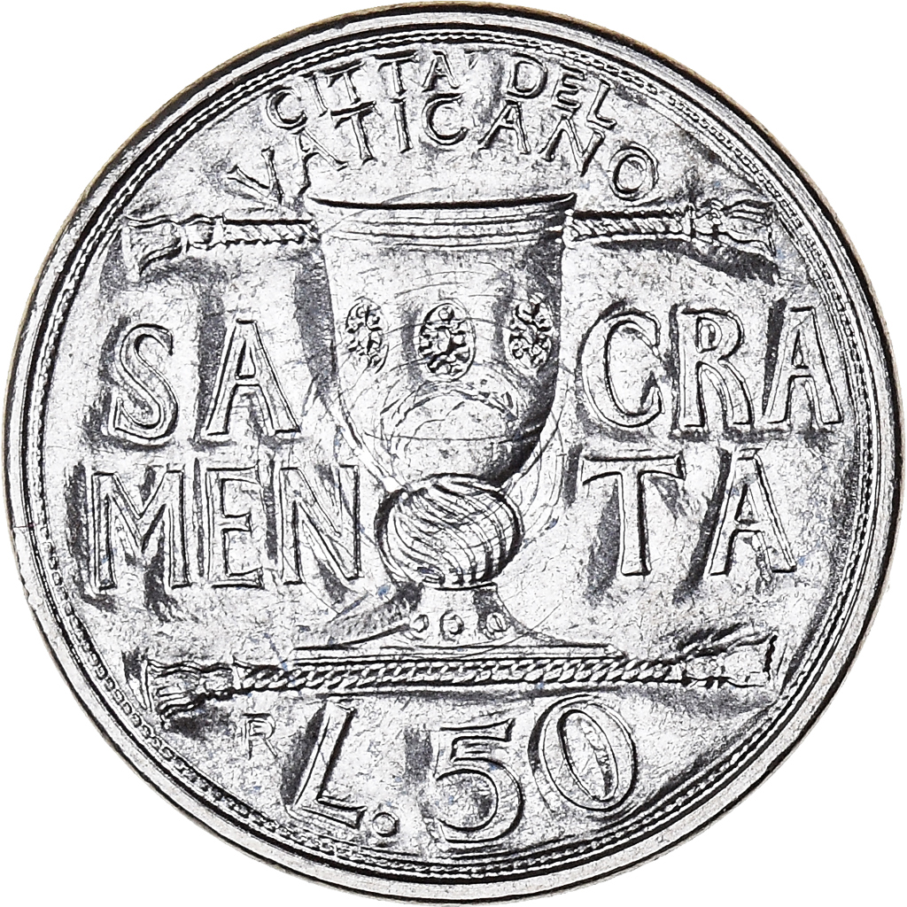 Coin, VATICAN CITY, John Paul II, 50 Lire, 1993, Roma, , Stainless