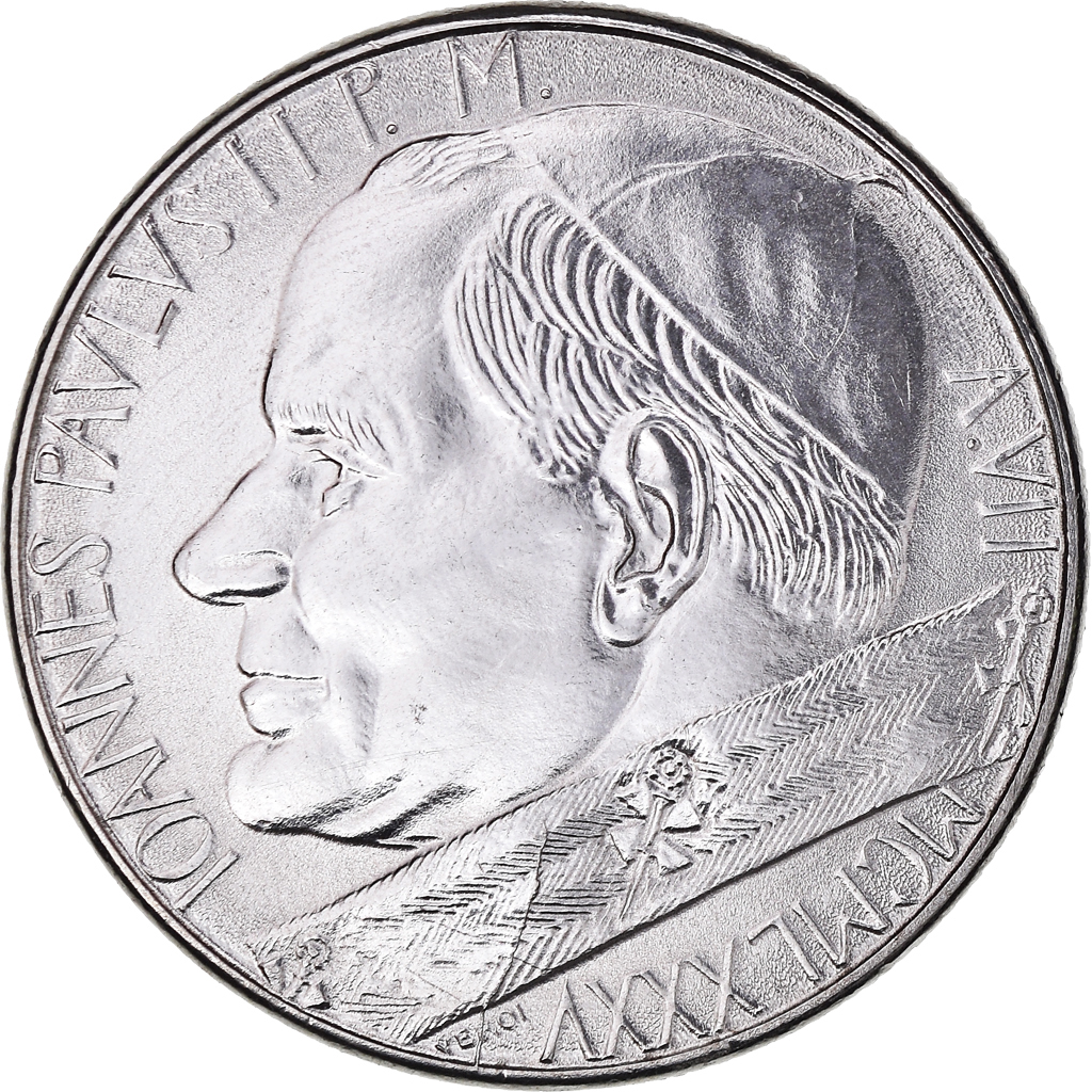 Coin, VATICAN CITY, John Paul II, 50 Lire, 1985, Roma, FDC, , Stainless