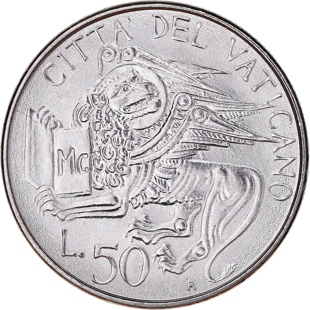Coin, VATICAN CITY, John Paul II, 50 Lire, 1985, Roma, FDC, , Stainless