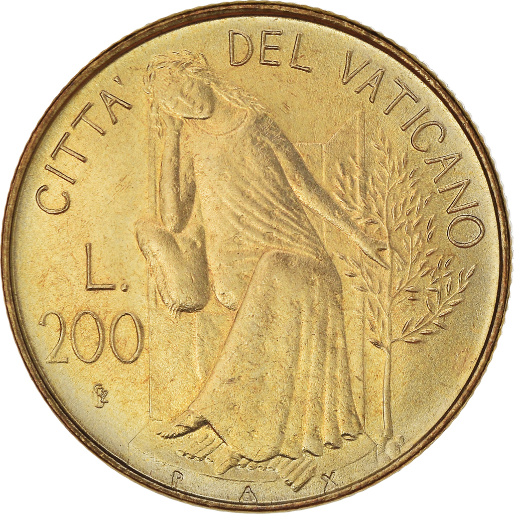 Coin, VATICAN CITY, John Paul II, 200 Lire, 1979, Roma, | European Coins