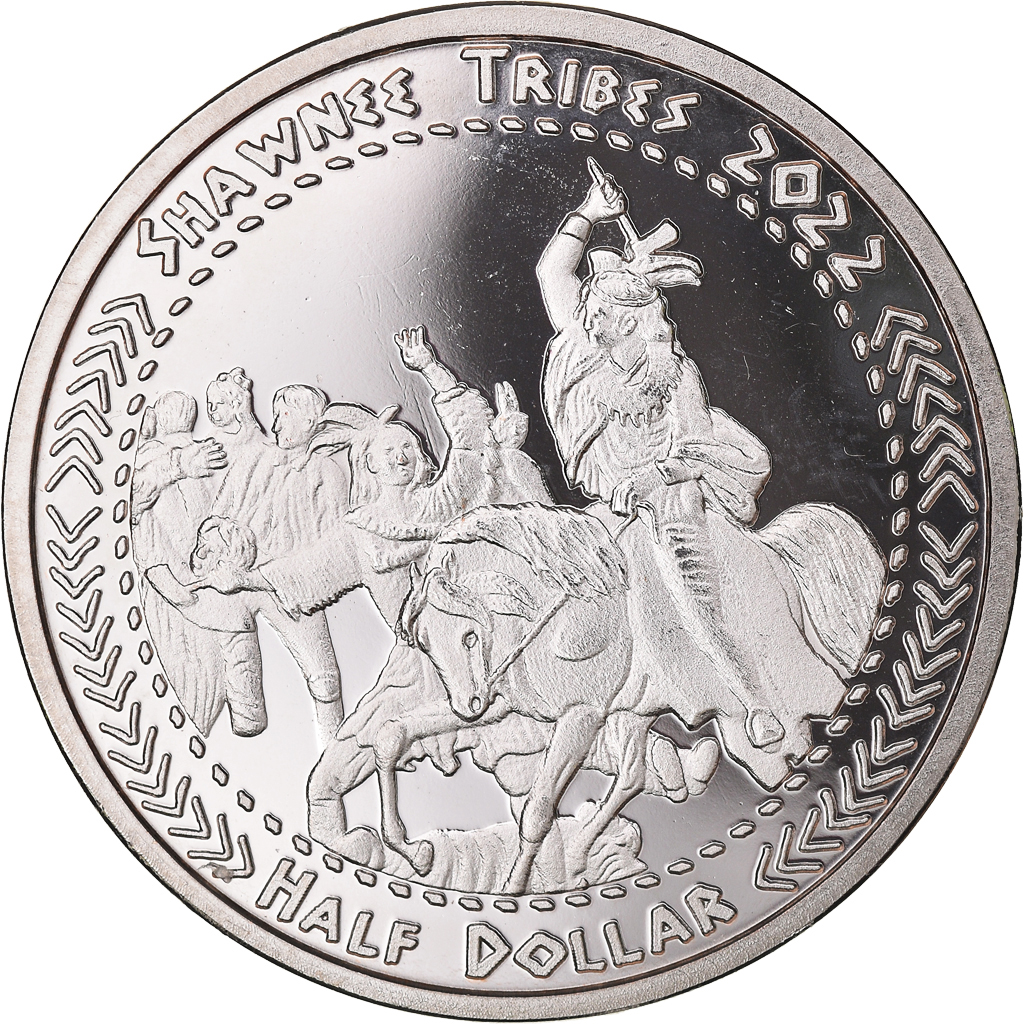 Coin, United States, Half Dollar, 2022, U.S. Mint, Shawnee tribes.BE ...