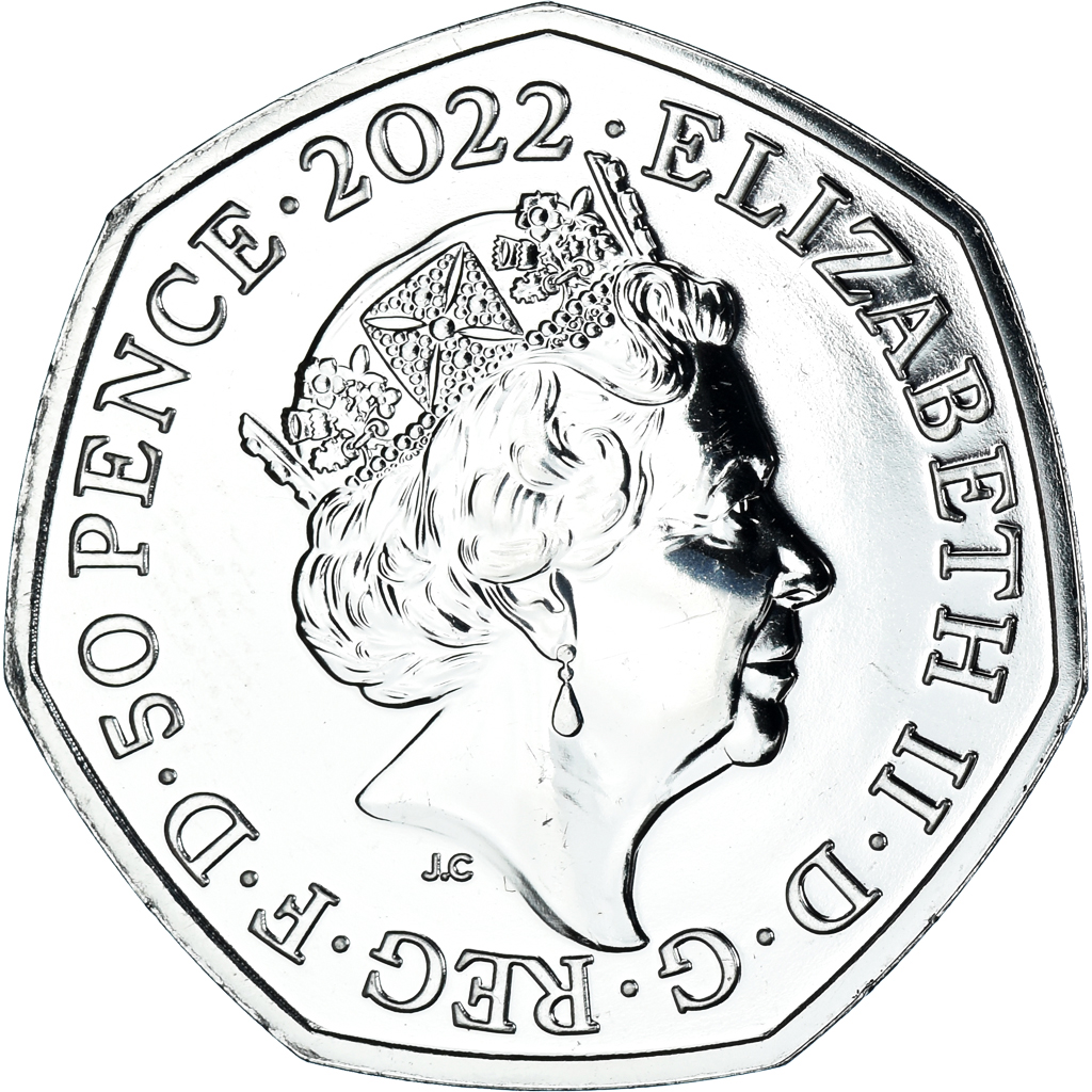 Coin, Great Britain, 50 Pence, 2022, Jeux du Commonwealth.FDC,