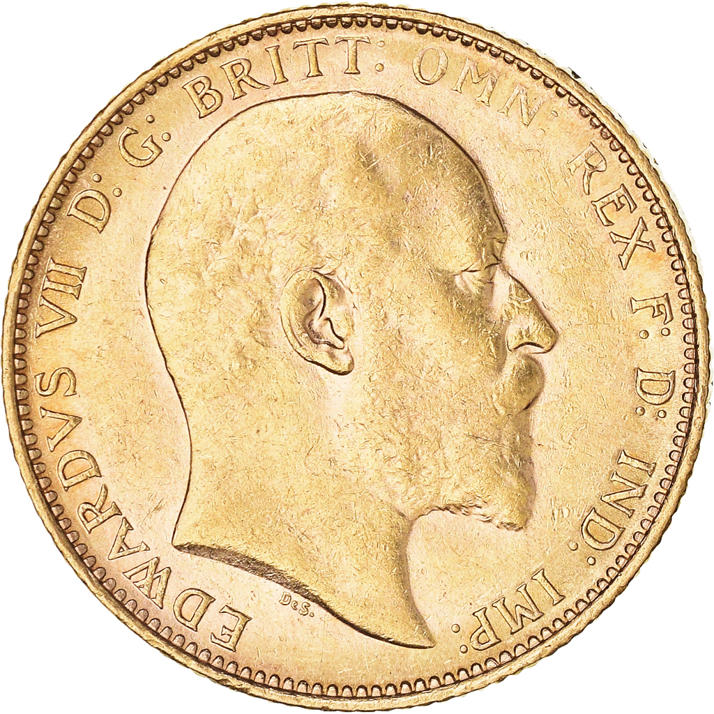 Coin, Australia, Edward VII, Sovereign, 1902, Melbourne, , Gold, KM:15