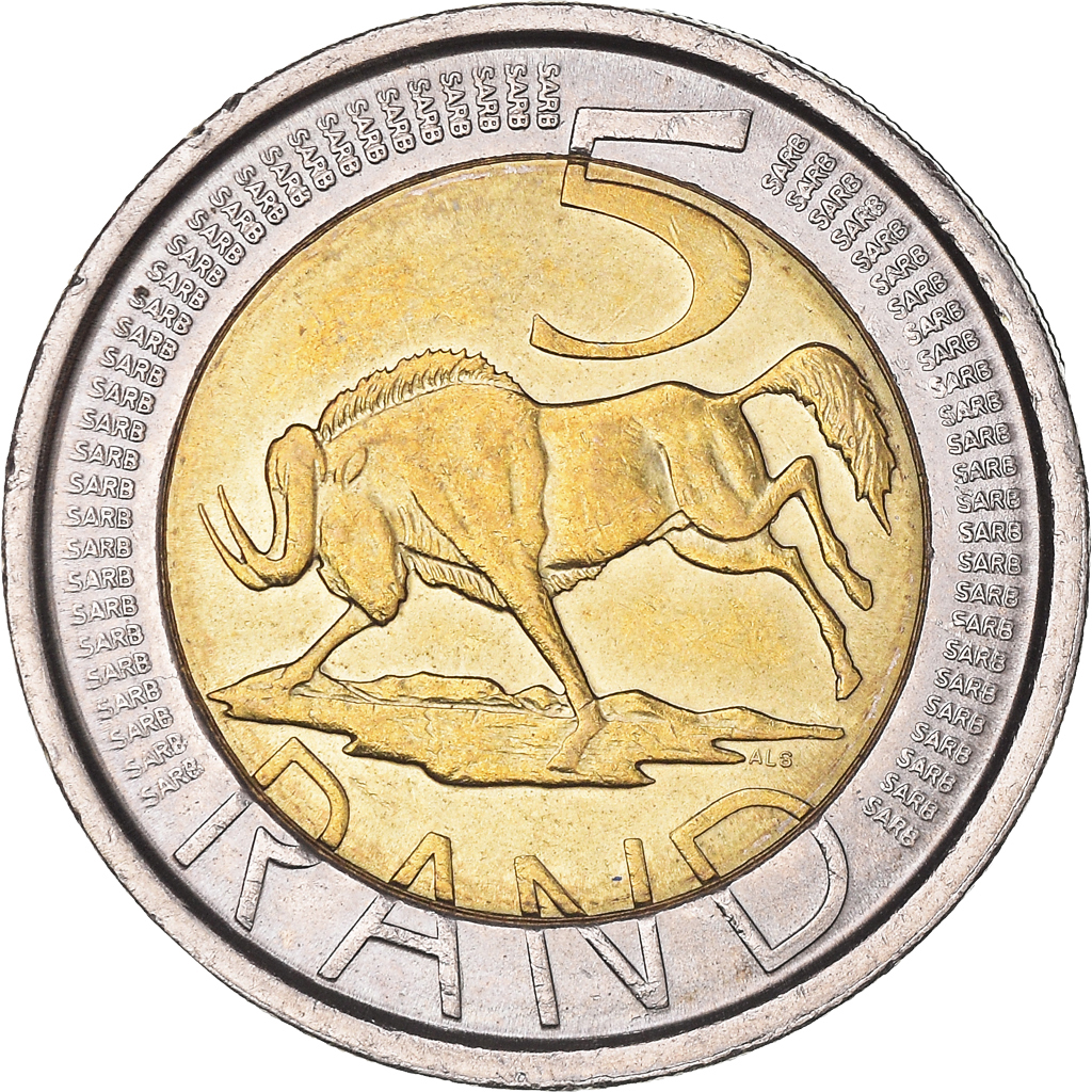 Coin, South Africa, 5 Rand, 2005, Pretoria, , Bi-Metallic, KM:297