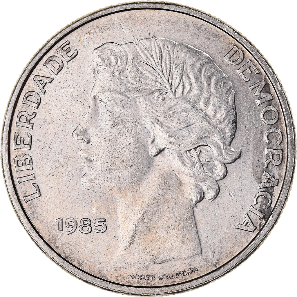 Coin, Portugal, 25 Escudos, 1985, , Copper-nickel, KM:607a | European Coins