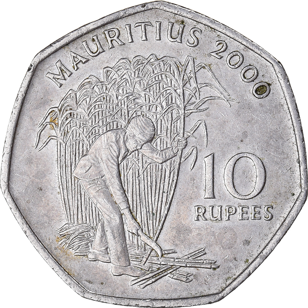 Coin, Mauritius, 10 Rupees, 2000, , Silver, KM:62 | African Coins