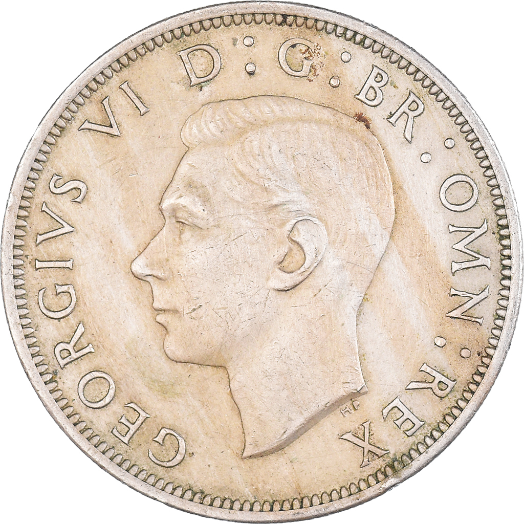 Coin, Great Britain, George VI, 1/2 Crown, 1949, , Copper-nickel