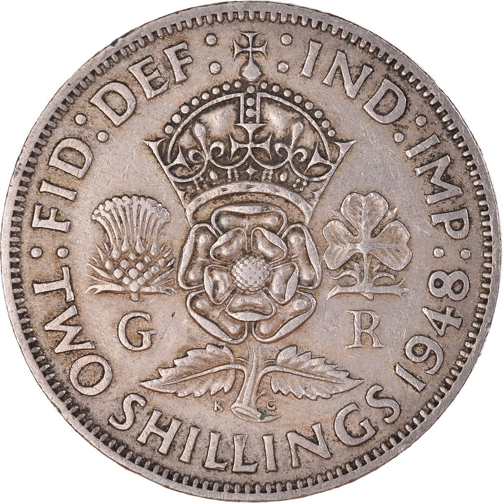 Coin, Great Britain, George VI, Florin, Two Shillings, 1948, | European ...