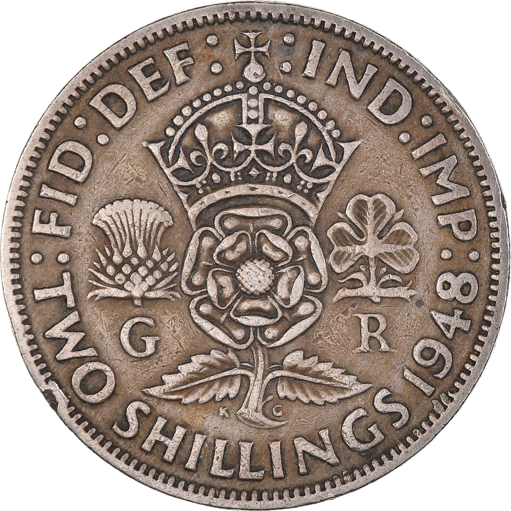 Coin, Great Britain, George VI, Florin, Two Shillings, 1948, | European ...