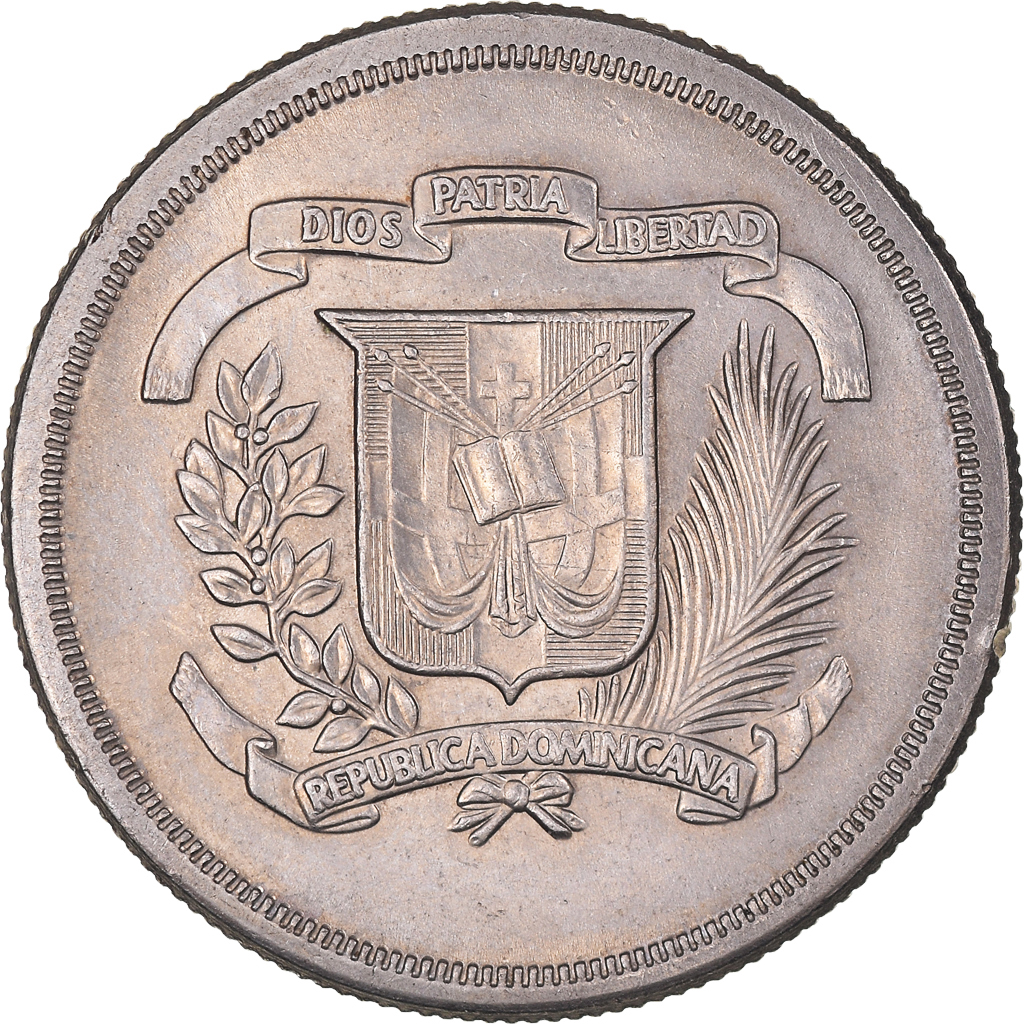 Coin, Dominican Republic, 1/2 Peso, 1979, , Copper-nickel, KM:52
