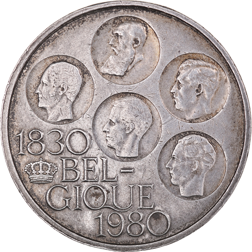 Coin, Belgium, Baudouin I, 500 Francs, 500 Frank, 1980, Brussels,