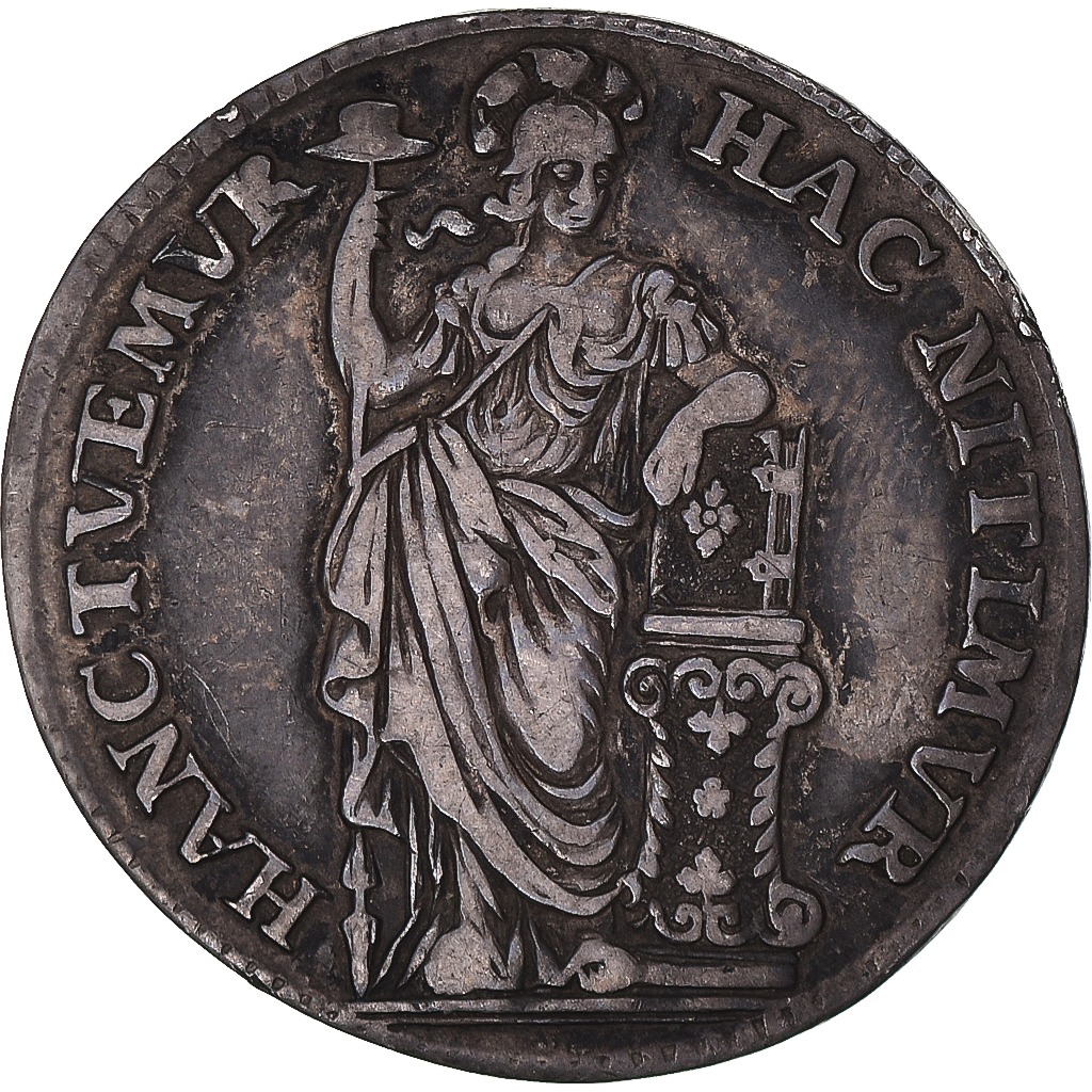 Coin, Netherlands, HOLLAND, 10 Stuivers, 1/2 Gulden, 1751, , Silver