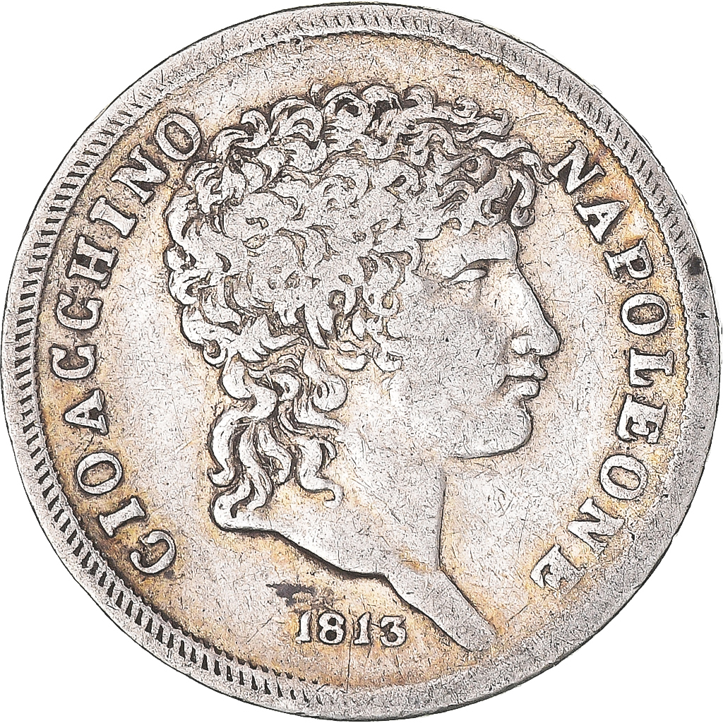 Coin, ITALIAN STATES, NAPLES, Joachim Murat, Lira, 1813, Naples,
