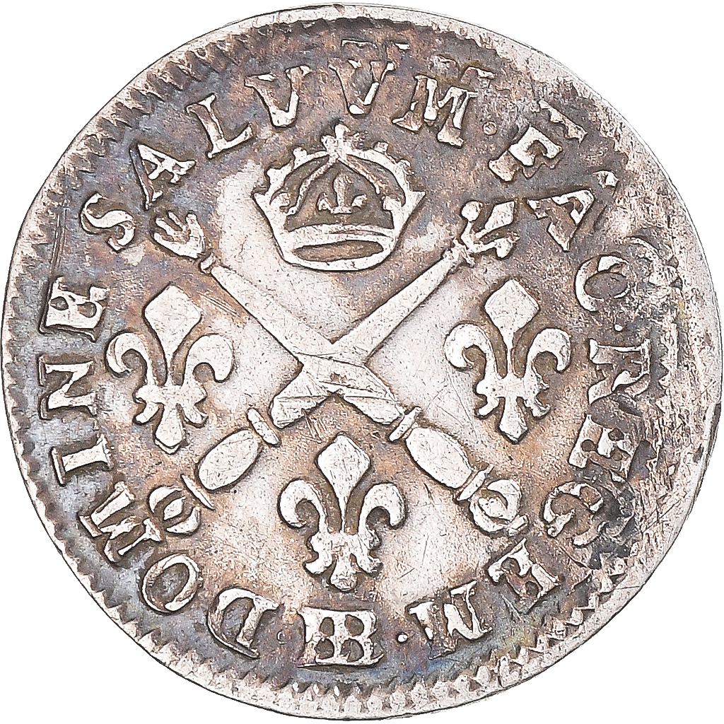 Coin, France, Louis XIV, 5 Sols aux insignes, 5 Sols, 1/16 ECU, 1704